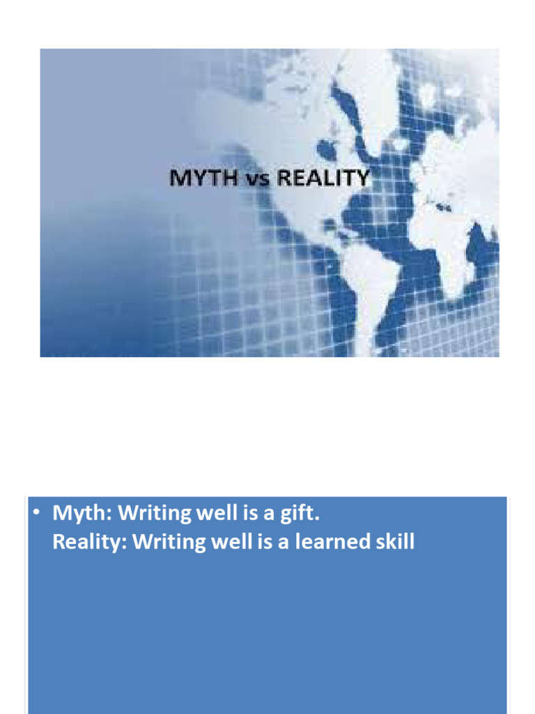 Myths and Facts About Writing | PDF