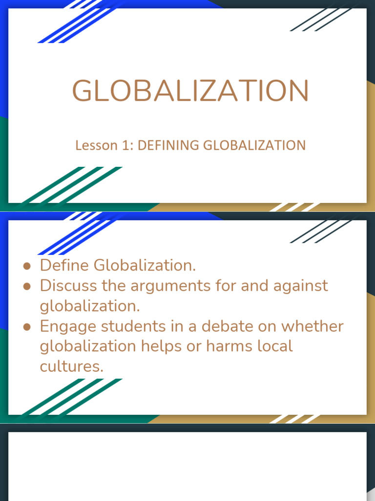 Week 1 and 2 Defining Globalization | PDF | Globalization | Economic Globalization