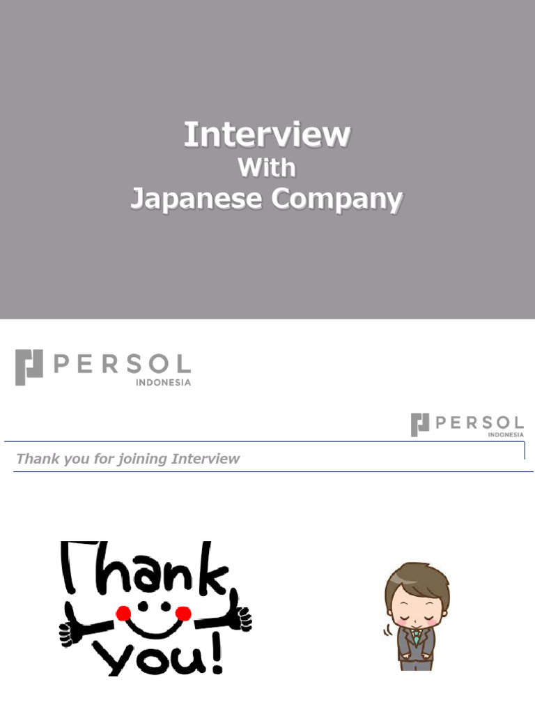Interview With Japanese Company | PDF | Psychology