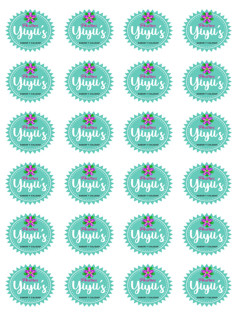 Etiquetas Yiyis Postres | PDF