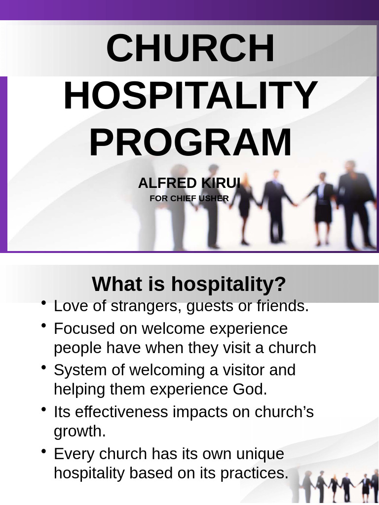 Church Hospitality Program Guide | PDF | Eucharist | Pastor