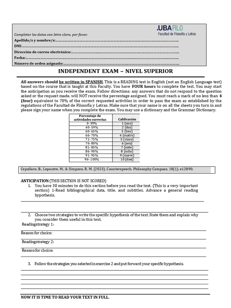 Eficacia del Counterspeech en Filosofía | PDF | Epistemology | Question