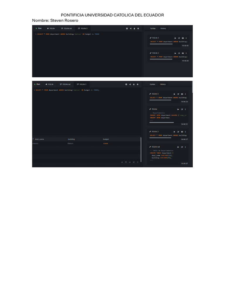 Operaciones SQL | PDF