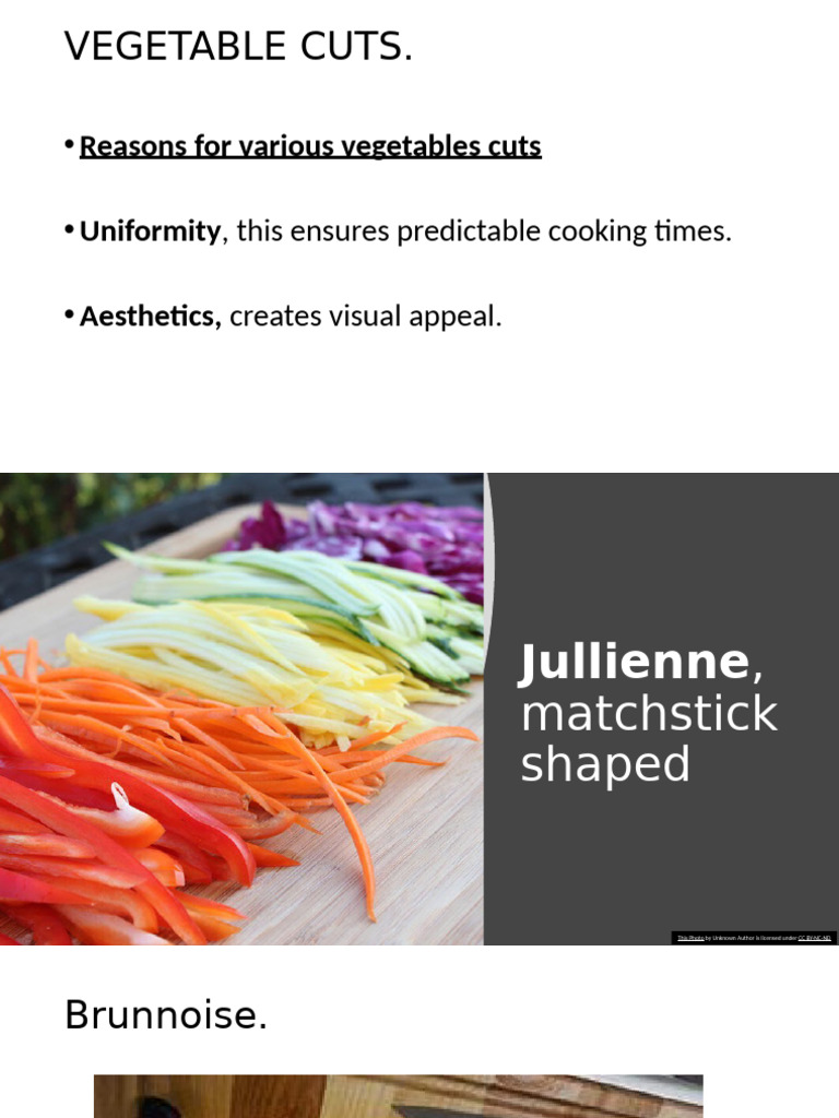 Vegetable Cuts 2 | PDF