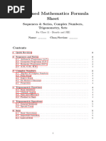 Maths Formulas For Class 11 - All Important 11th Class Math Formulae ...