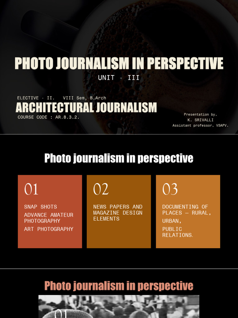 03 Photo Journalism in Perspective - 10.06.2021 | PDF | Camera | Page ...