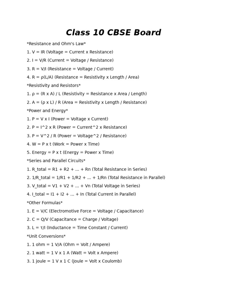 Class 10 CBSE Board | PDF