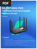 RG-RAP2260 (G) Datasheet 20241101 | PDF | Ieee 802.11 | Wi Fi
