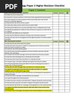 AQA GCSE Biology Paper 2 Topics List | PDF | Evolution | Genetics
