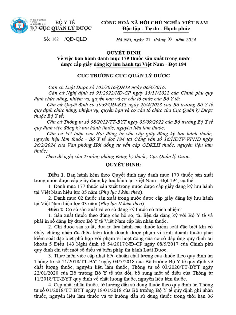 182 QD QLD 2024 Signed | PDF