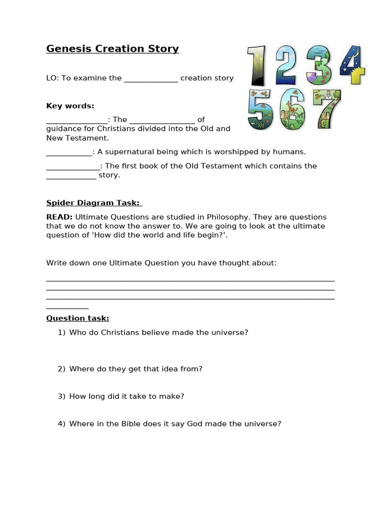 Genesis Creation Story | PDF