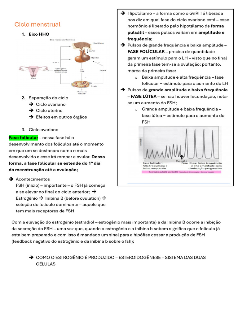 Ciclo menstrual | PDF | Ciclo menstrual | Hormônio luteinizante
