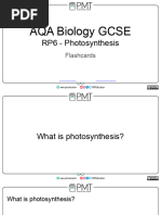 Notes - RP 06 Photosynthesis - AQA Biology GCSE | PDF | Photosynthesis