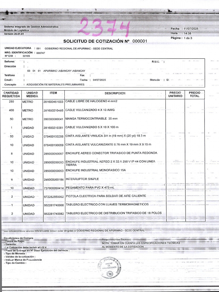 Lista de Cotizacion de Cables | PDF