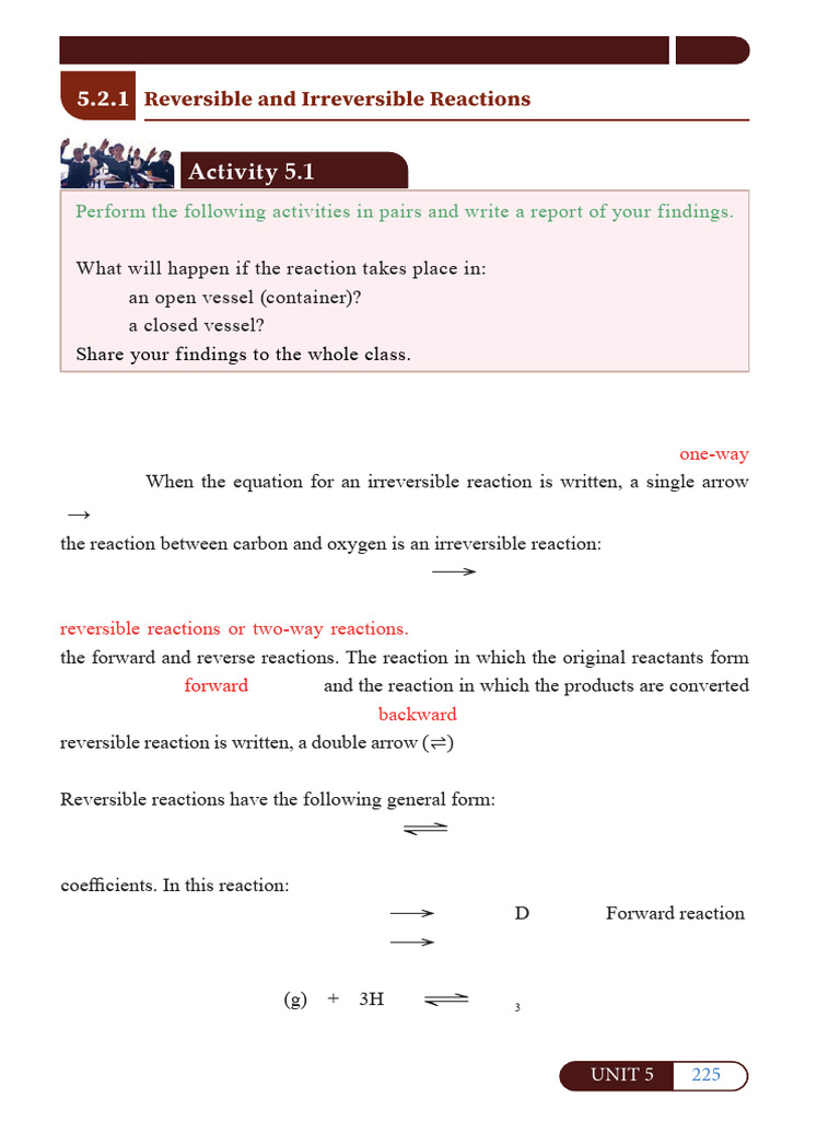 G11 Chemistry STB 2023 Web 235 273 | PDF | Chemical Equilibrium ...