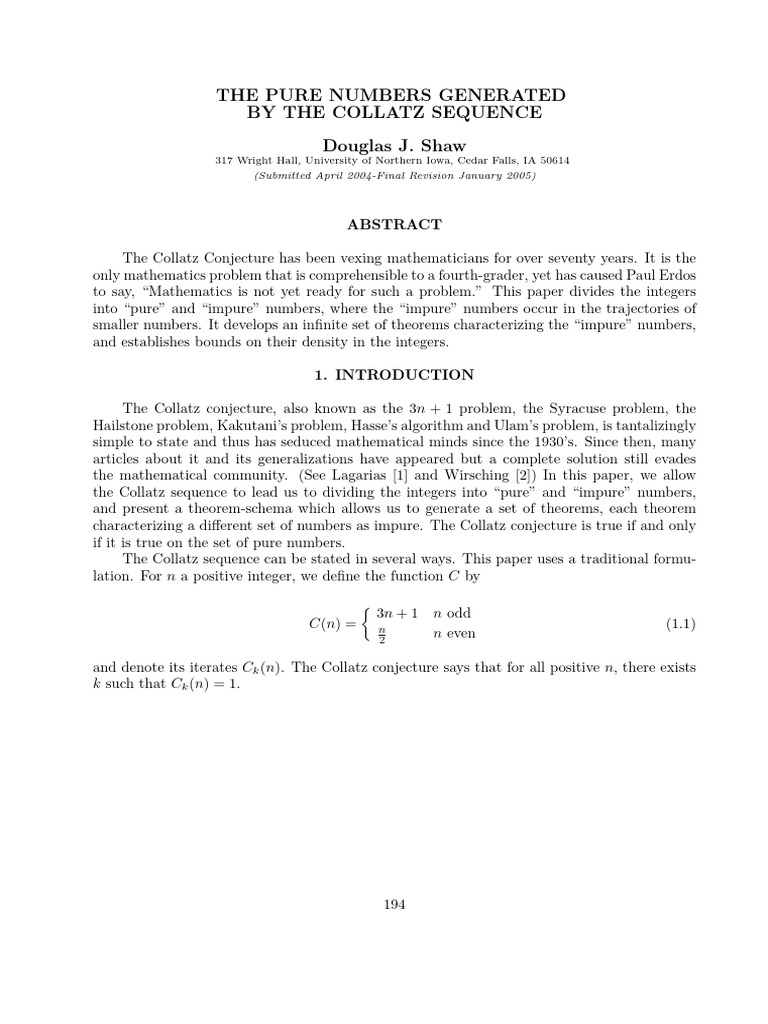 Quartshaw03 2006 | PDF | Discrete Mathematics | Number Theory