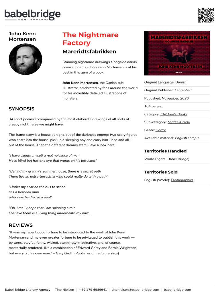 John Kenn Mortensen's Nightmare Factory | PDF
