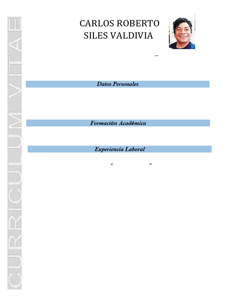 CV Carlos Siles 1 | PDF