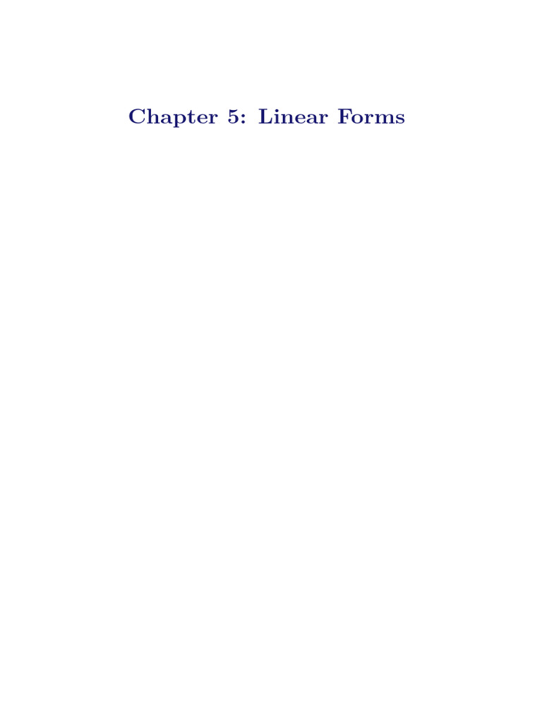 Linear Form | PDF | Linear Map | Vector Space