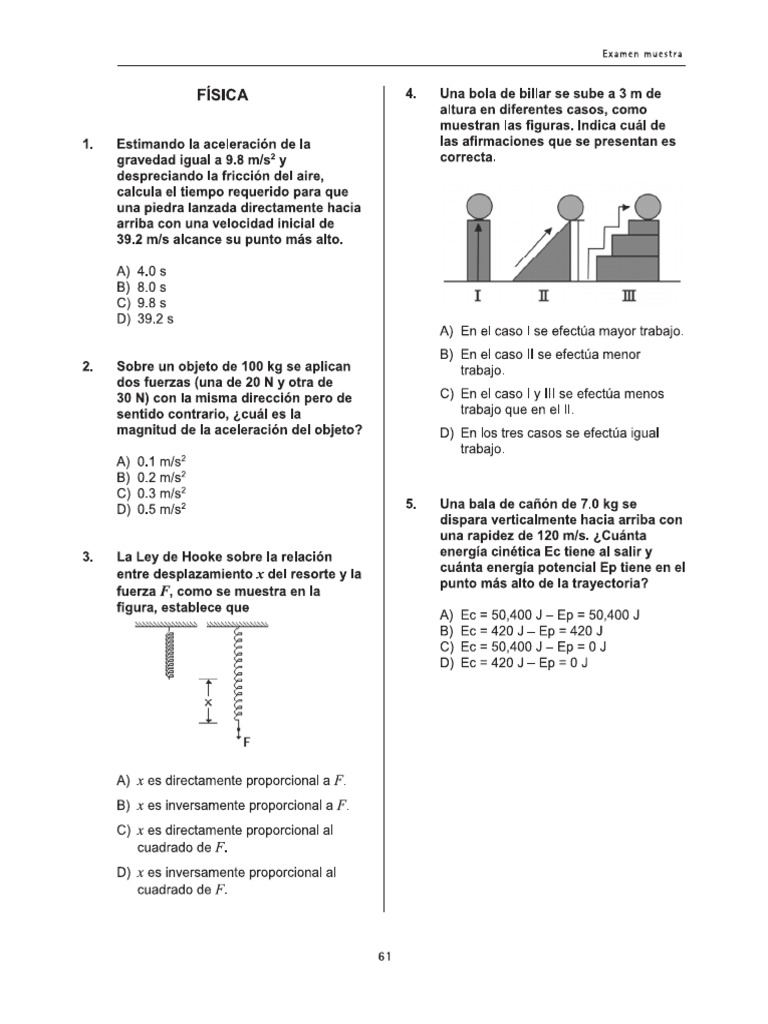 Biologicas Examen Simulacro Area 2 | PDF