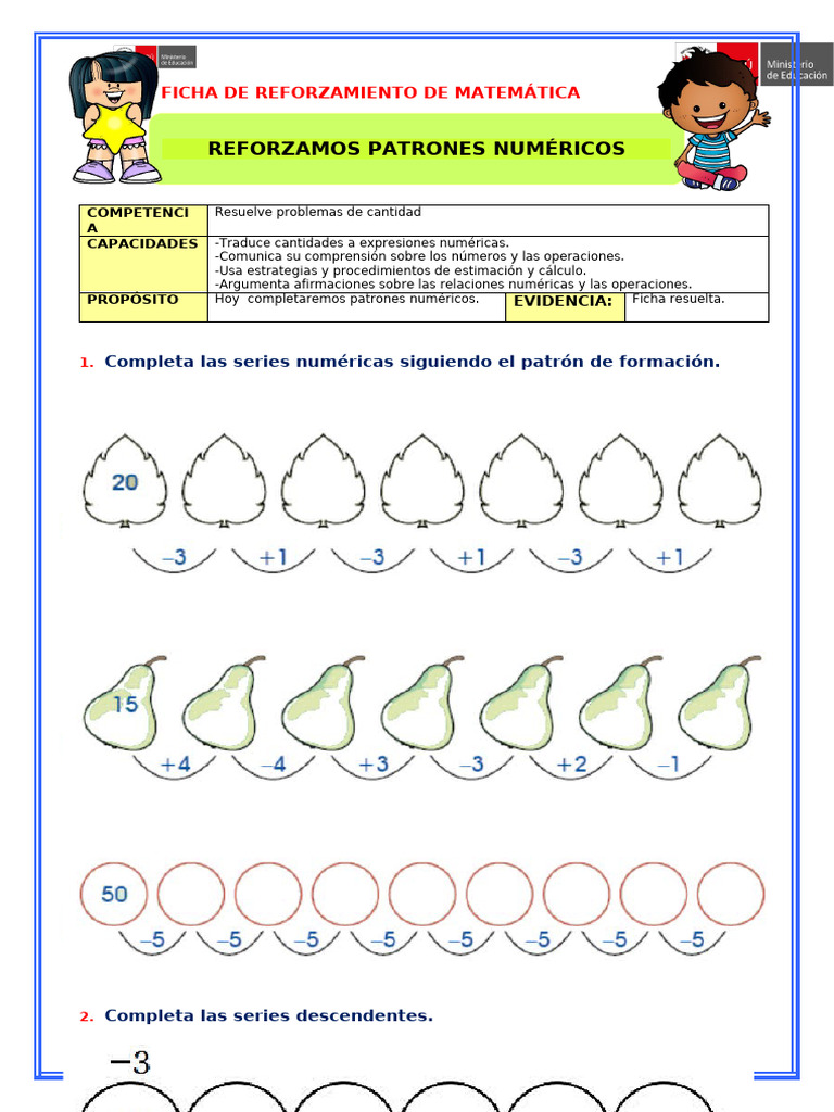 S2 Ref 4 Mat Reforzamos Patrones Numericos | PDF