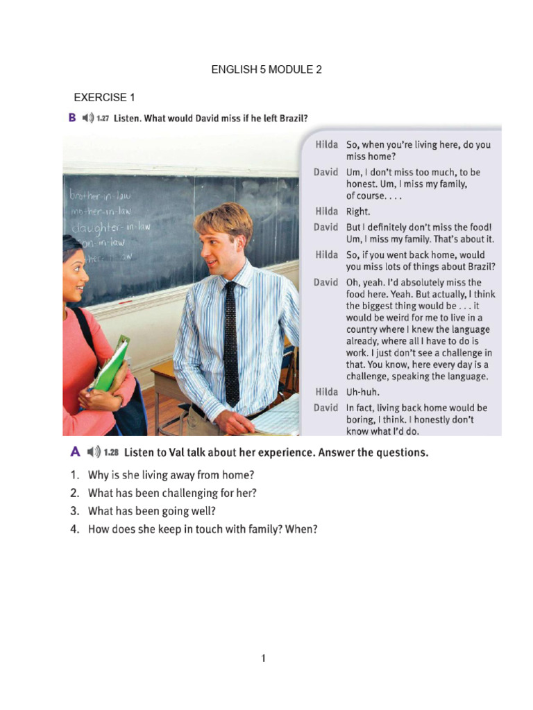 English 5 Module 2 Exercises Guide | PDF | French Revolution | Franz Kafka
