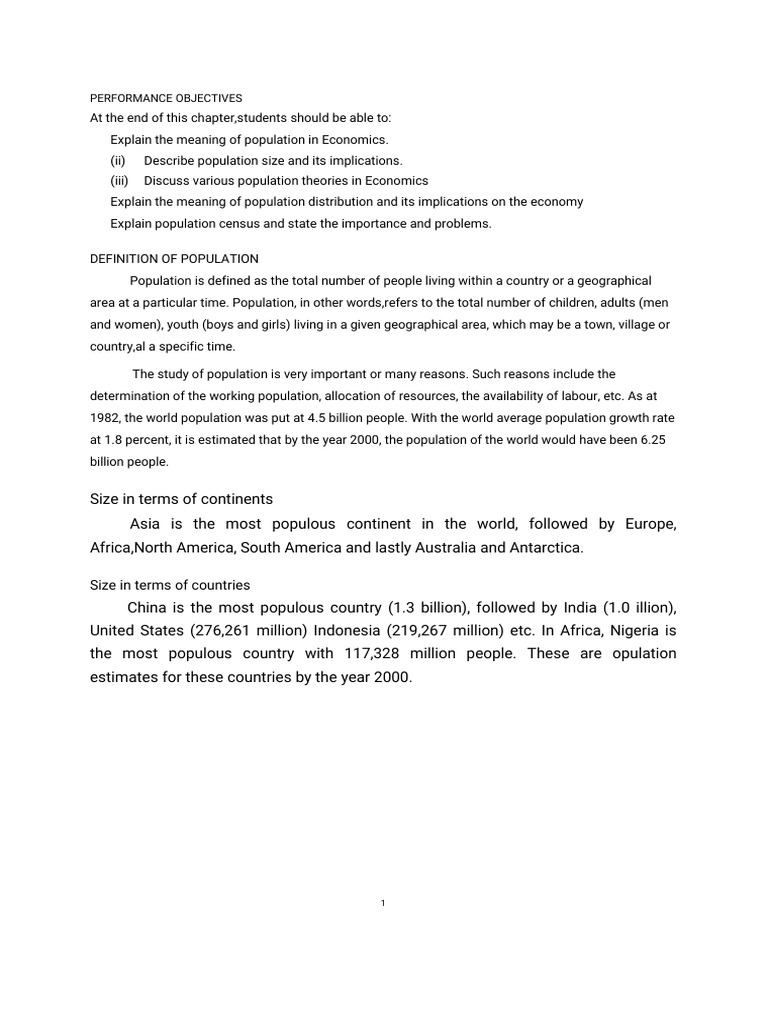 Population Geography | PDF | Cost Of Living | Human Migration