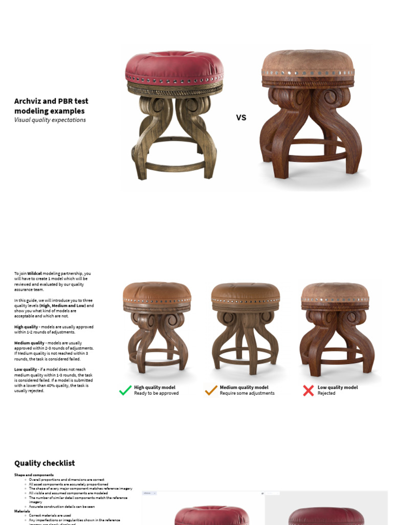 Archviz and PBR Test Modeling Examples. Visual Quality Expectations ...