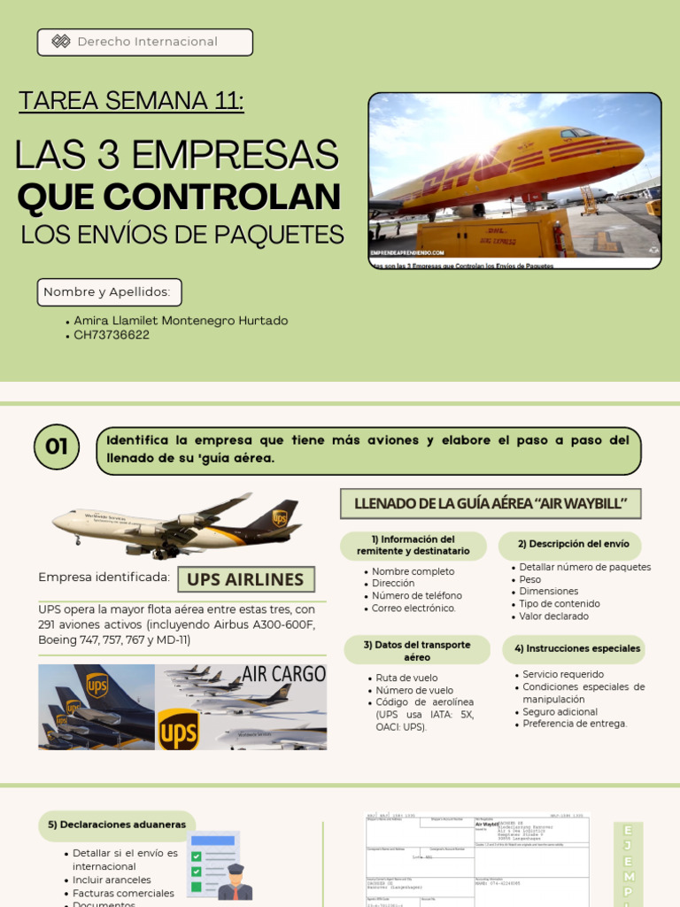 Empresas Que Controlan Los Envíos de Paquetes | PDF | United Parcel ...