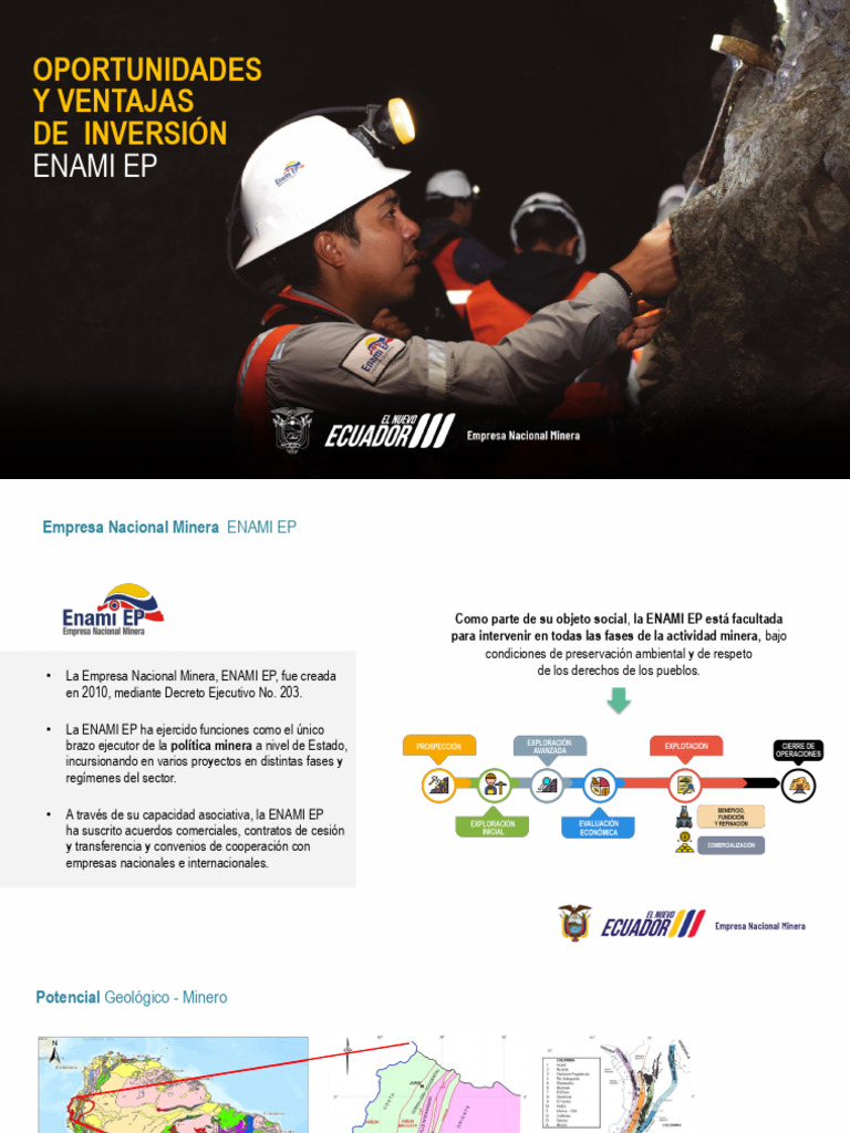 Oportunidades y Ventajas de Inversion Enami Ep 2025 | PDF | Minería ...