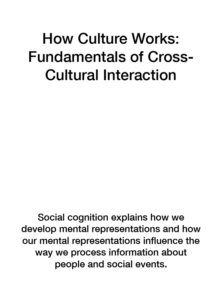 Understanding Cultural Schemas | PDF | Schema (Psychology) | Bias
