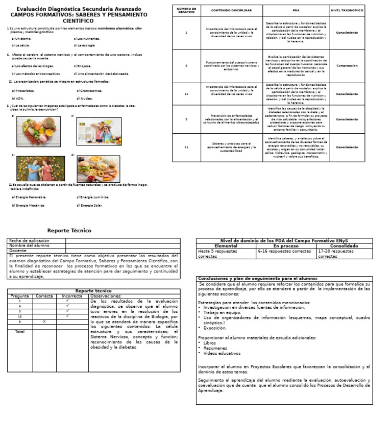 Presentación Ev Diag Sec Avan | PDF | Evaluación | Sistema endocrino