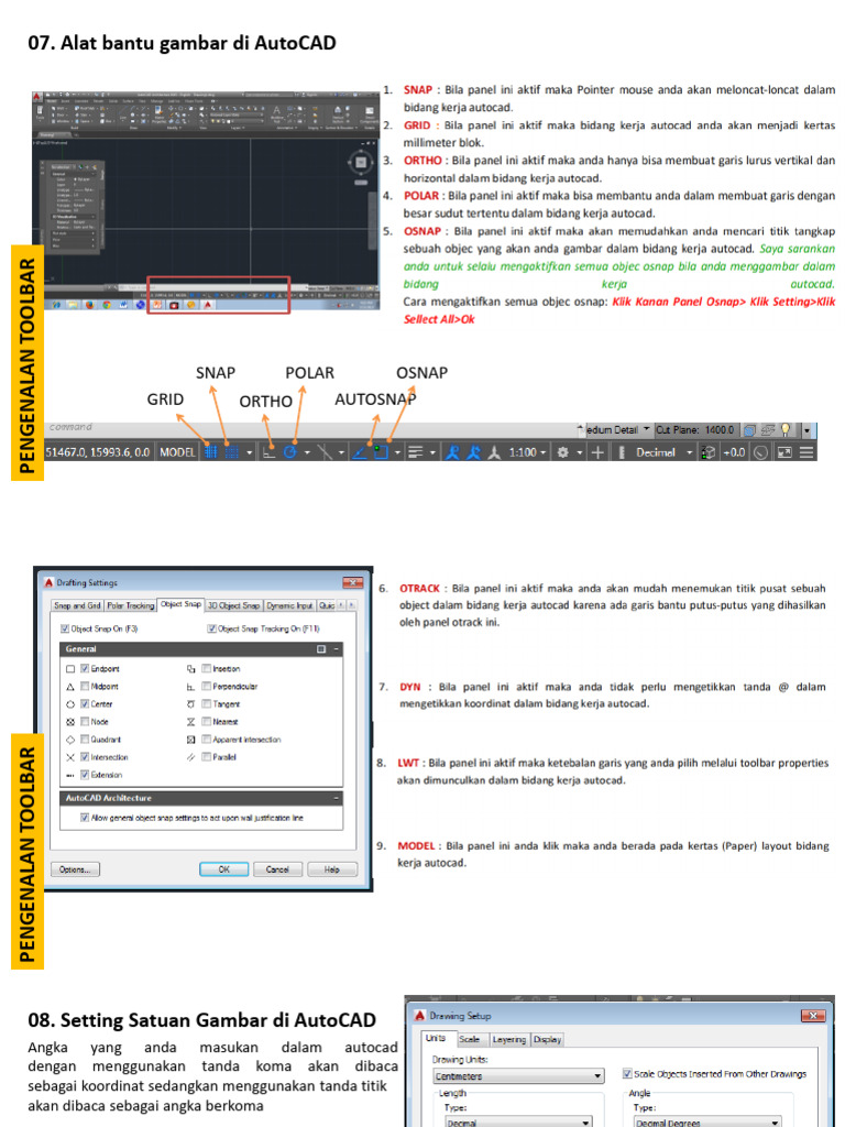 Alat Gambar dan Toolbar di AutoCAD | PDF