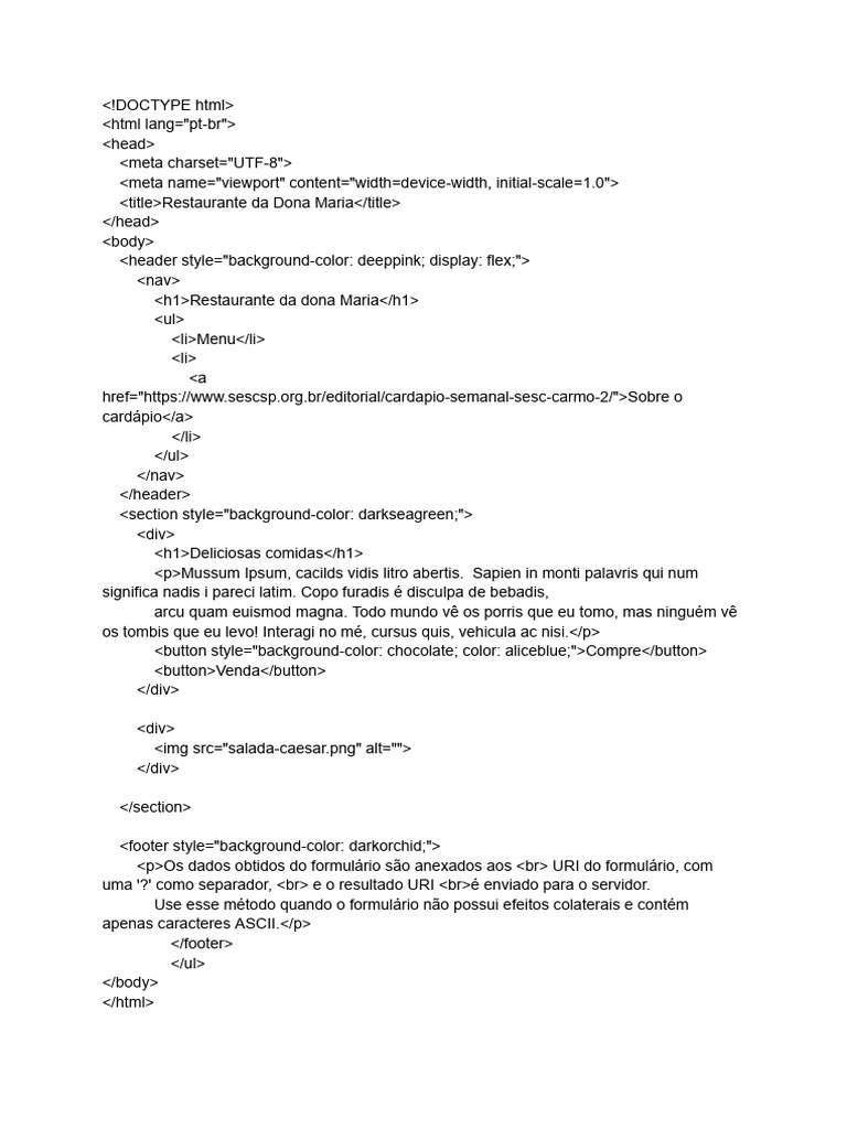 Código Aula 1 | PDF