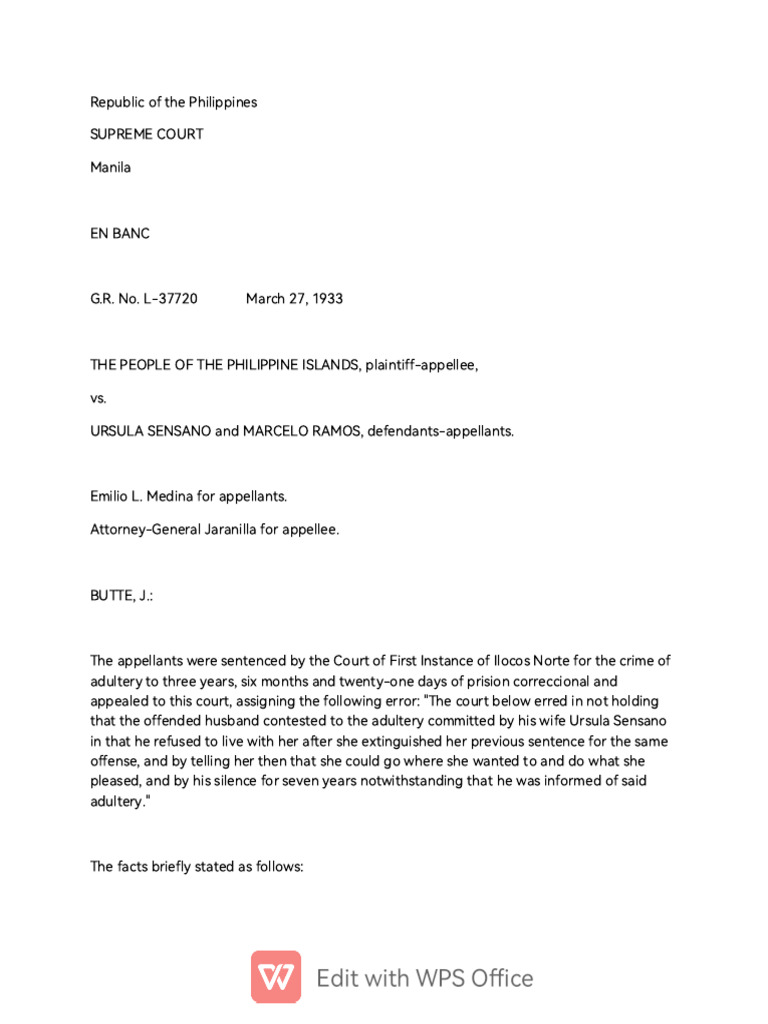Supreme Court Ruling on Adultery Case | PDF | Adultery | Husband