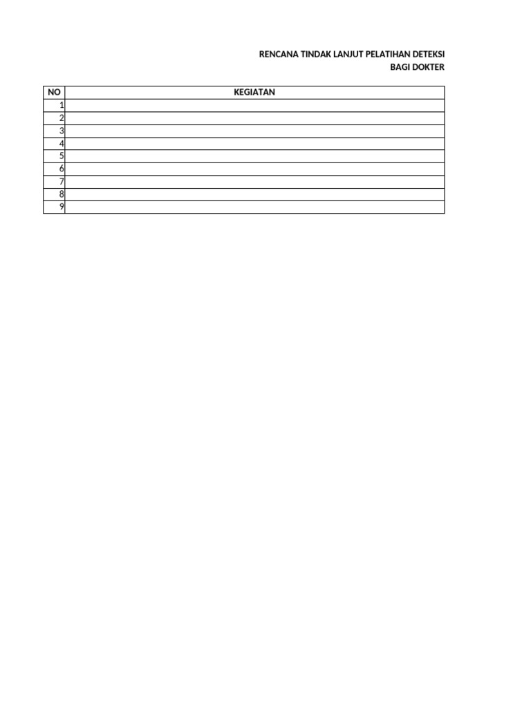 FORMAT RTL Peserta | PDF