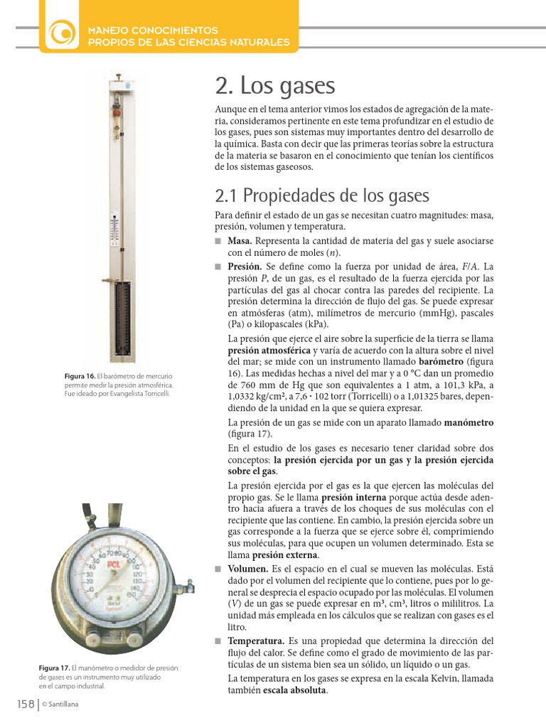 Ley de Los Gases | PDF | Gases | Pascal (Unidad)