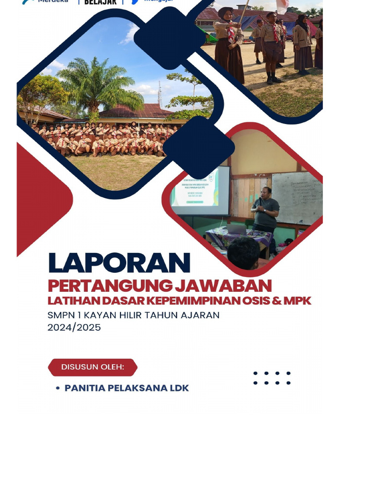 Laporan Pengukuhan Dan Pelantikan Pramuka Ramu SMPN 1 Kayan Hilir | PDF