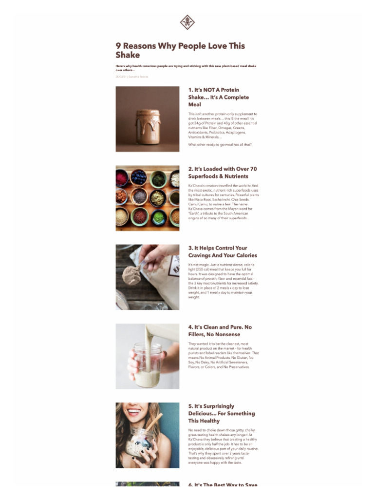 9 Reasons Why People Love This Shake | PDF