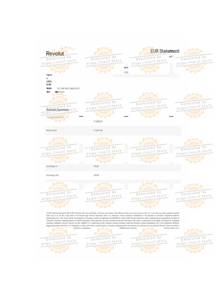 Revolut Statement 3 | PDF