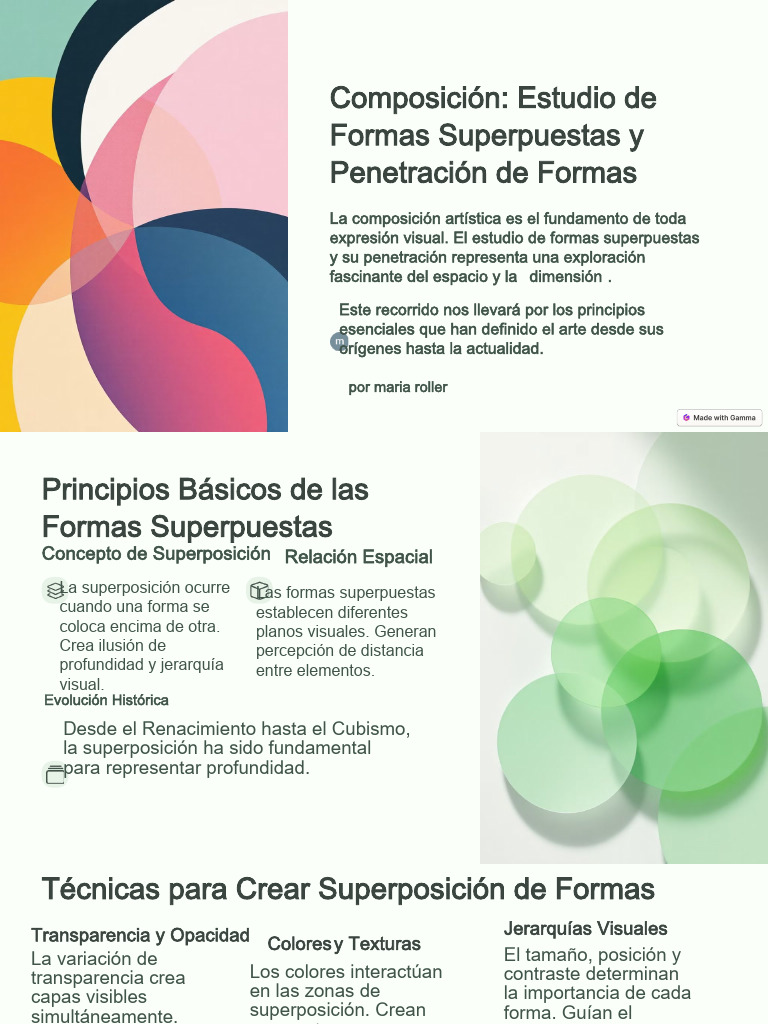 Superposición y Penetración en Composición Visual | PDF | Composición ...