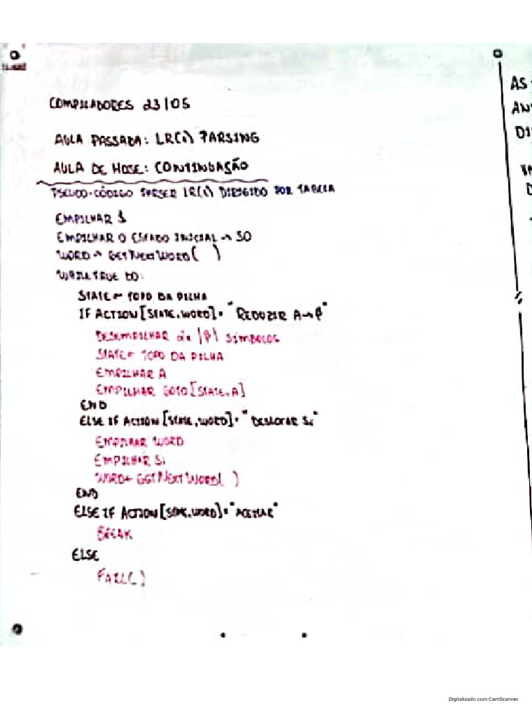 LR (1) Parsing - Compiladores 23 - 05 | PDF