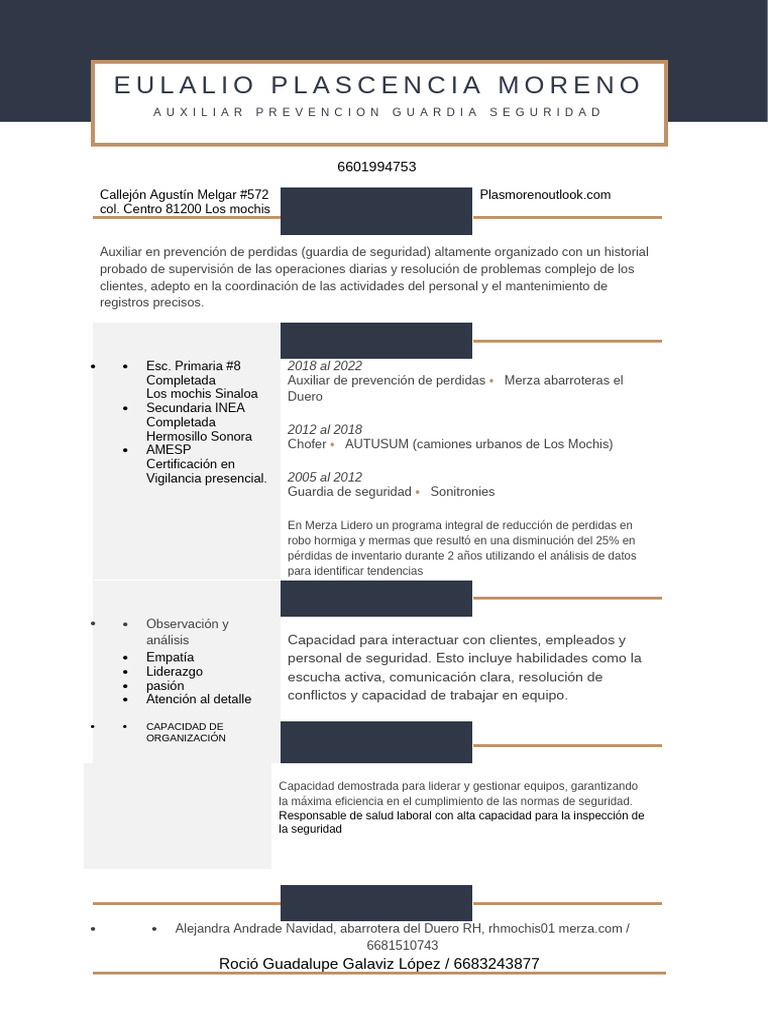 Curriculum Vitae Plascencia Moreno | PDF