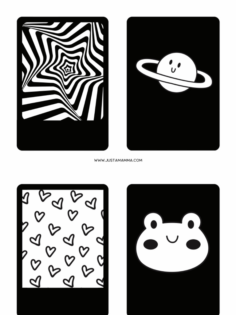 Black White Baby Flashcards For Baby | PDF