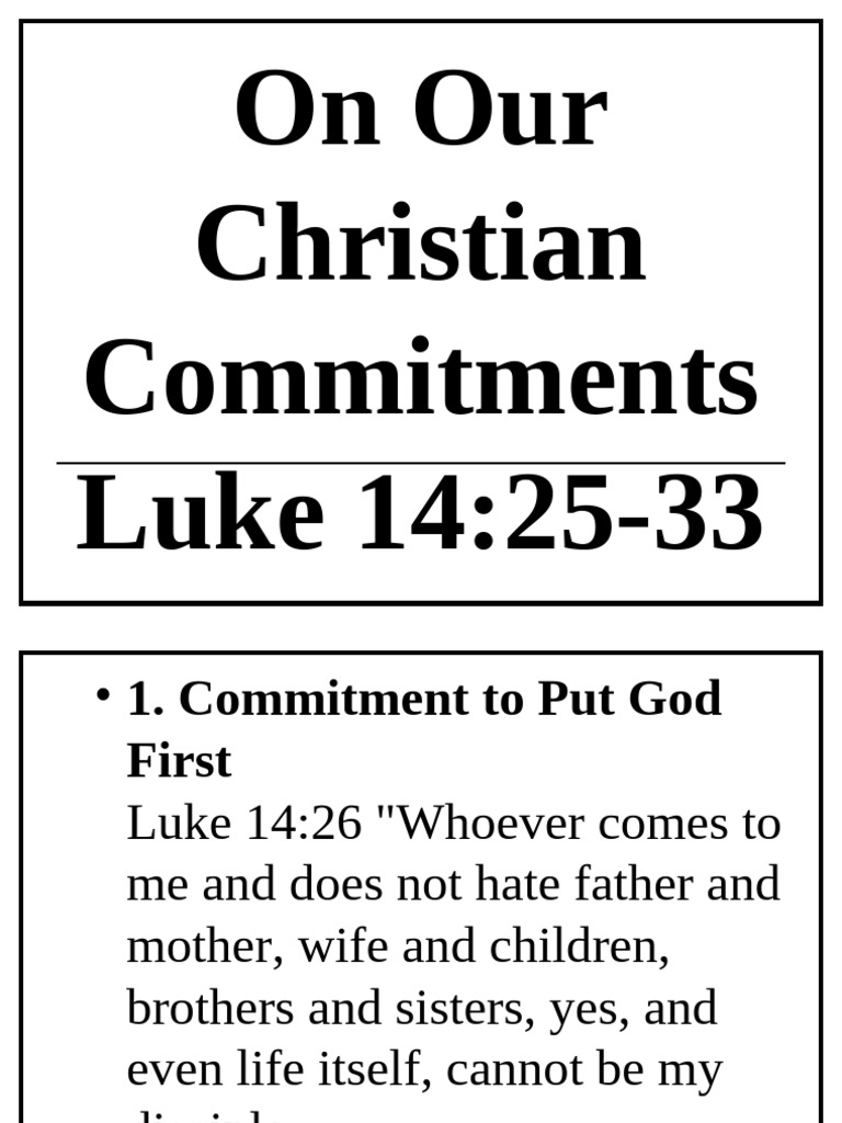 Our Christian Commitment | PDF