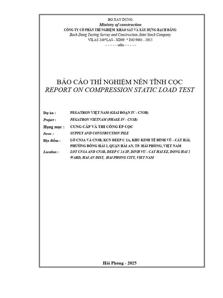 Bao Cao Nen Tinh Coc (Song Ngu) (2 CK 24h) - PEGATRON GD4 - XUONG F9-Đã G P | PDF