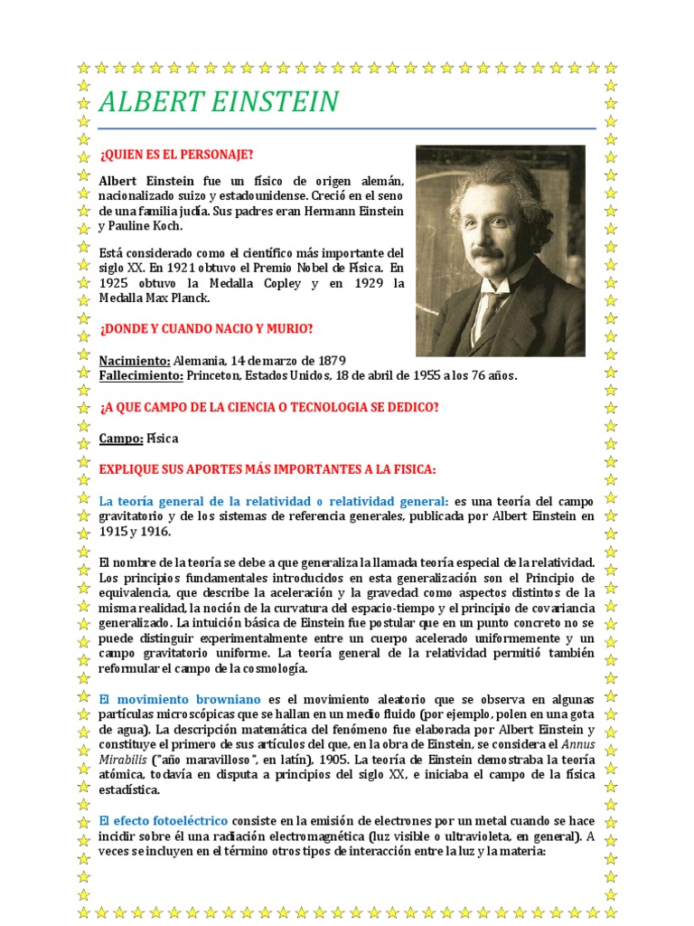 Albert Einstein | Albert Einstein | Efecto fotoeléctrico