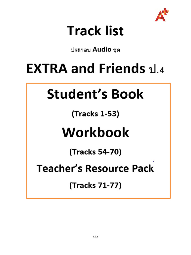 Track List Class Audio EXTRA .4 | PDF