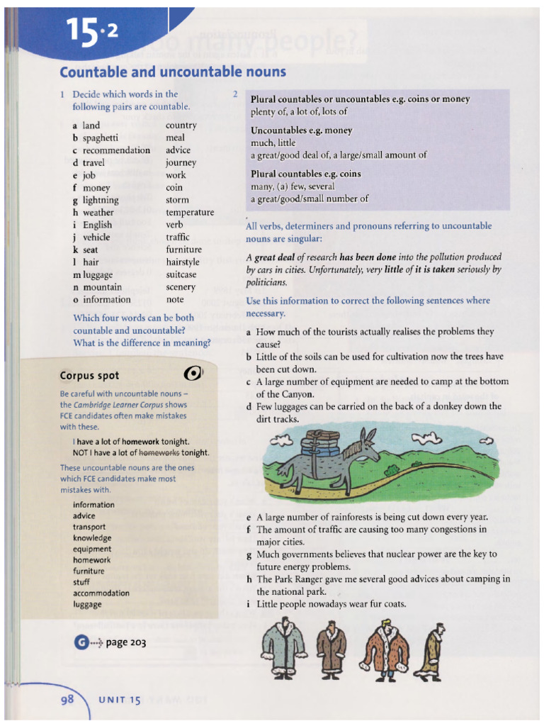 Countable Uncountable Practice | PDF