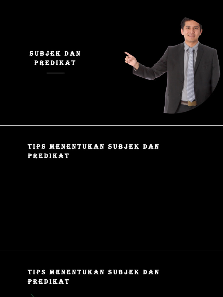 Subjek Dan Predikat Pt3 | PDF